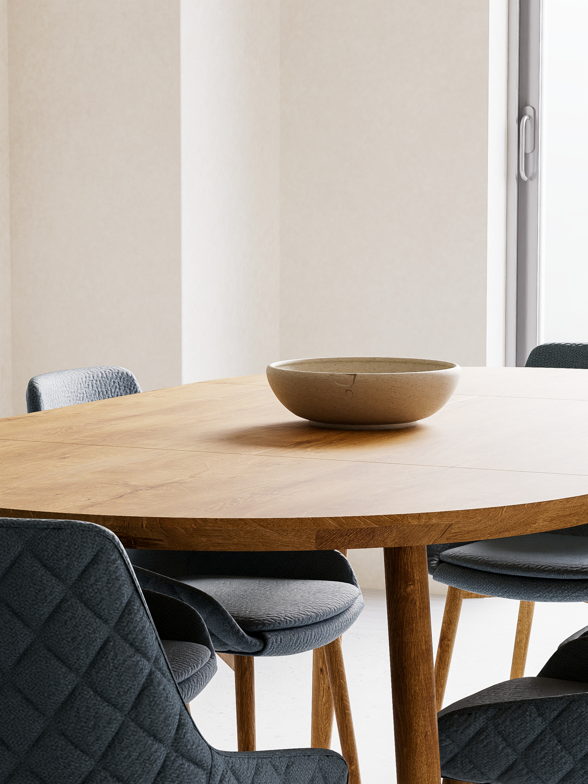Minimalist KeyShot Dining Room - Creox