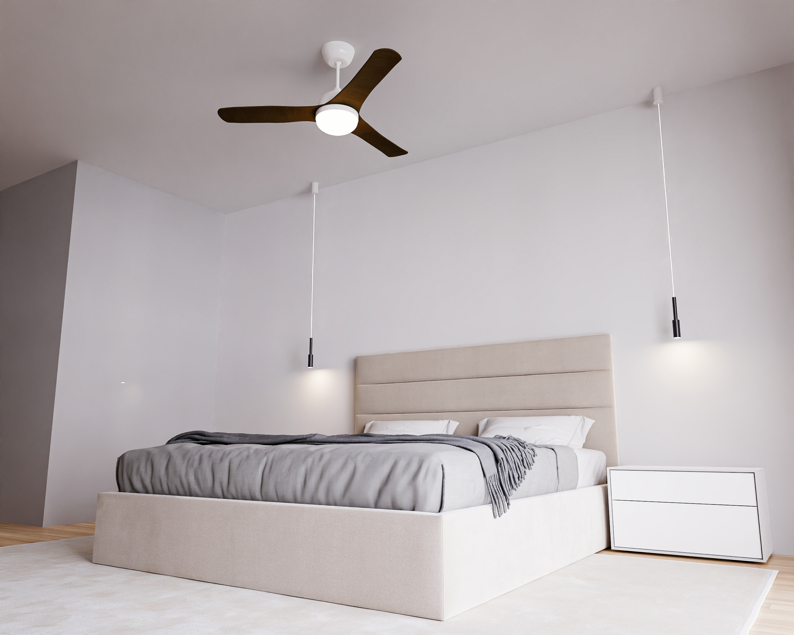 Nova - Minimalist KeyShot Bedroom - Creox