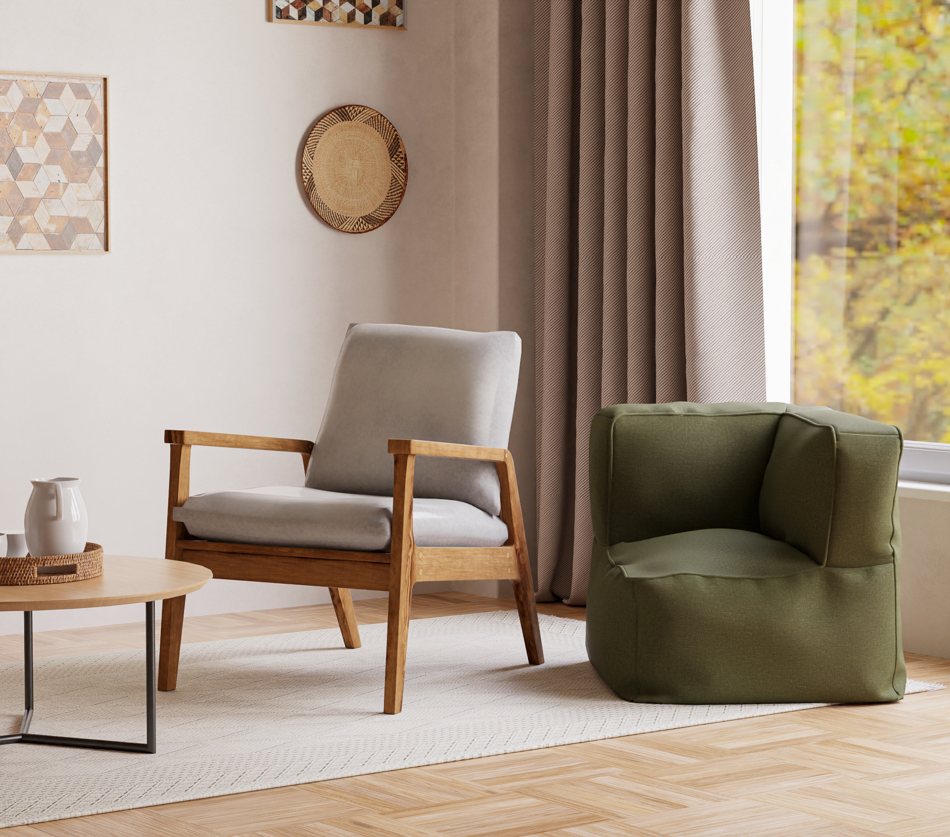 Creating a Puff Render in a KeyShot Living Room Scene - Creox