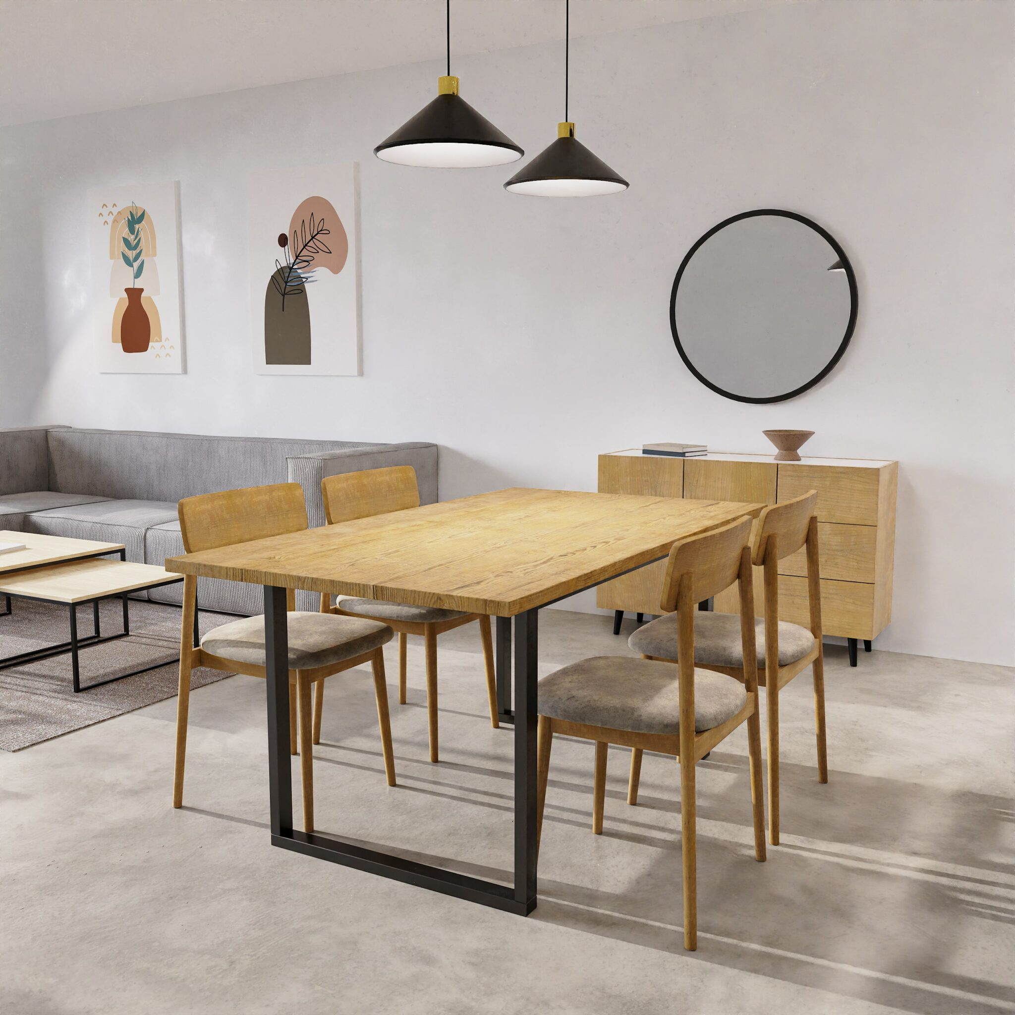 Terranova – Open Living Space with Kitchen & Terrace for KeyShot - Creox